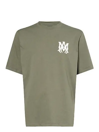Amiri Core Logo-print Short-sleeve Cotton T-shirt - Khaki