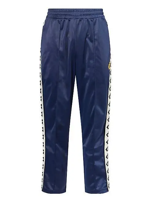 ICECREAM Printed-trims Straight-leg Tracksuit Bottoms - Navy