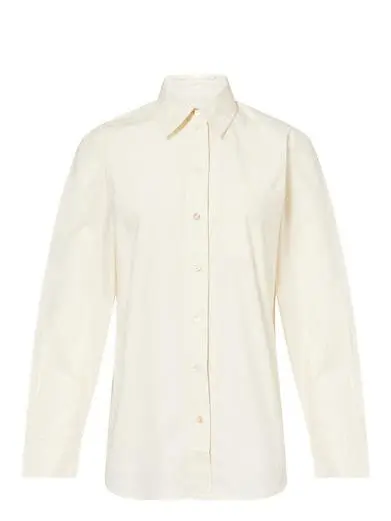SKALL STUDIO Nicci Relaxed-fit Cotton-poplin Shirt - Ivory
