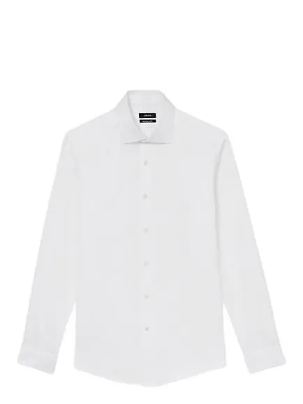 REISS Remote Slim-fit Cotton Shirt - White