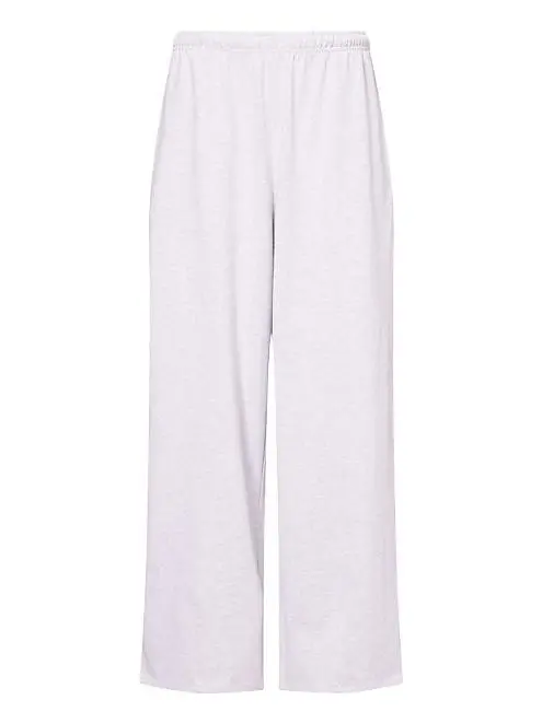 TREATS Wide-leg Cotton-jersey Trousers - Greymarl