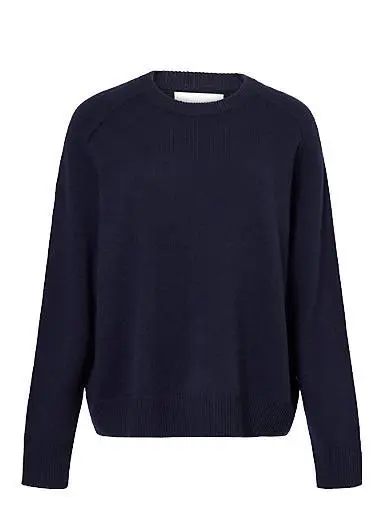 Soft Goat Cashmere Jumper - Navy