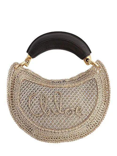 Chloé Raffia Hobo Bag - Silver