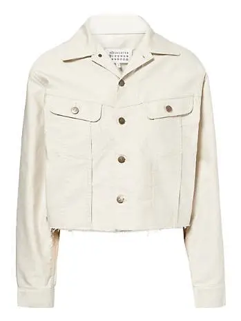 MAISON MARGIELA Sports Cropped Cotton Jacket - Murble