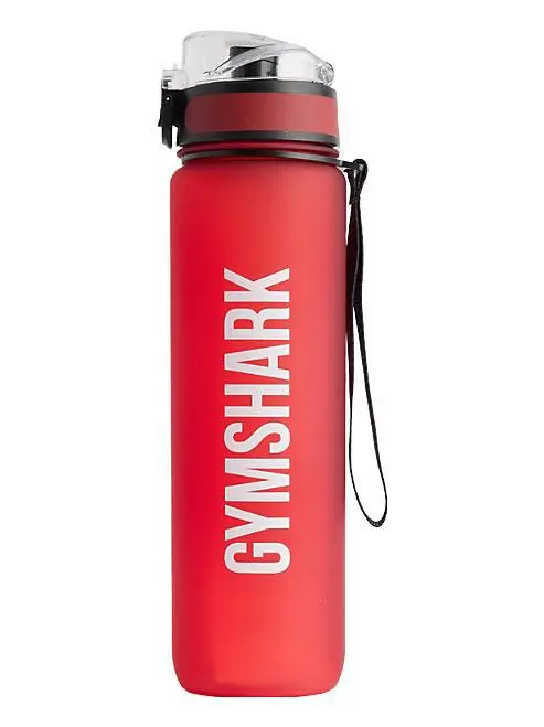 GYMSHARK Branded Sports Bottle - Athletic Burgundy