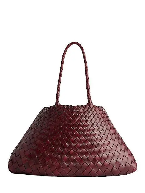 Dragon Diffusion Santa Croce Leather Tote Bag - Bordo