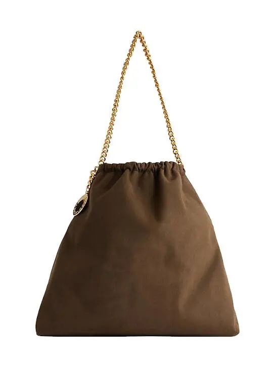Stella McCartney Falabella Drawstring Shoulder Bag - Moka