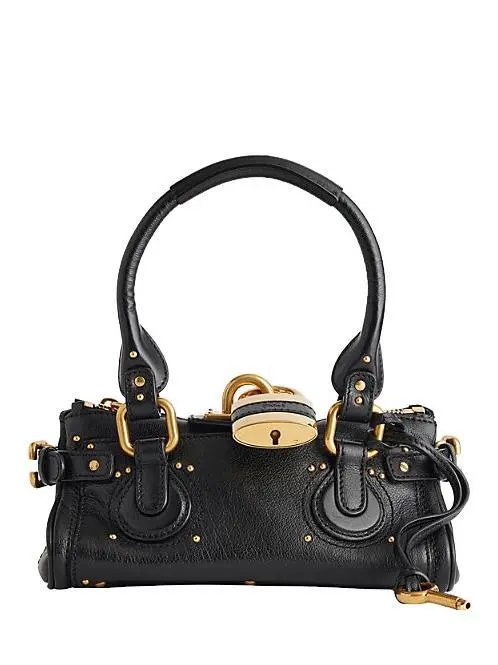Chloé Paddington Small Leather Shoulder Bag - Black