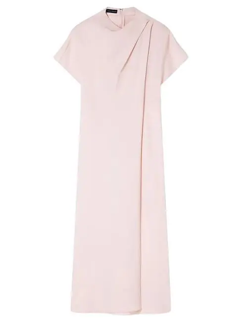 Emporio Armani Technical Cady Dress With Paneled Front - Pink