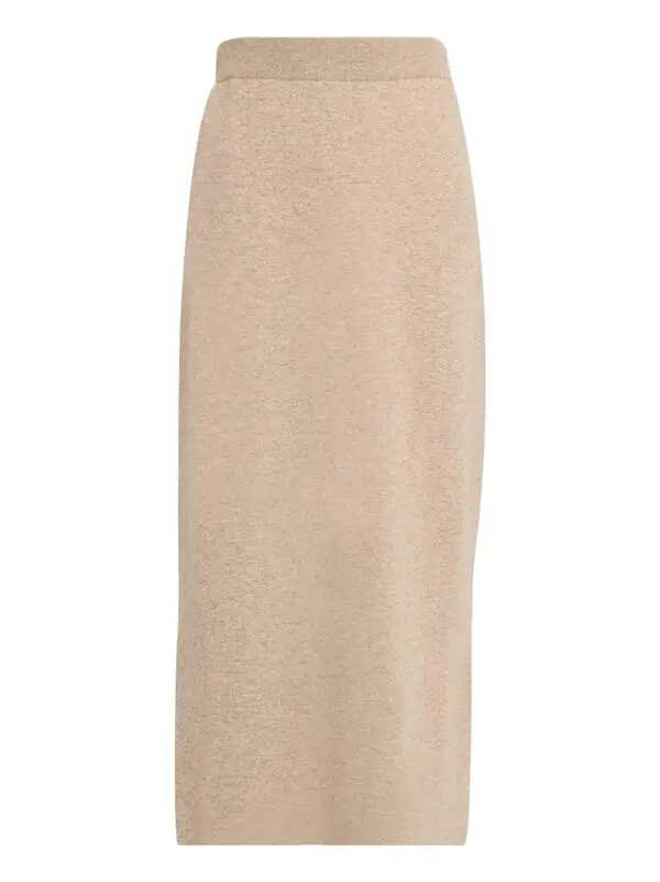 Brunello Cucinelli Cashmere Double Knit Maxi Skirt - C9259 Ligh