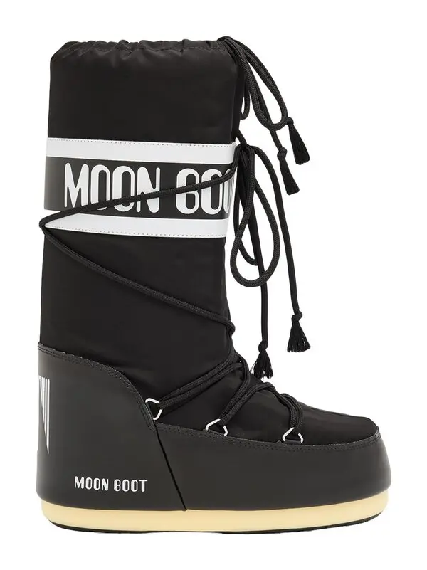 Moon Boot Icon Nylon Knee-high Snow Boots - Black