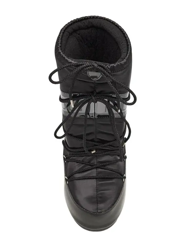 Moon Boot Icon Glance Satin Knee-high Snow Boots - Black