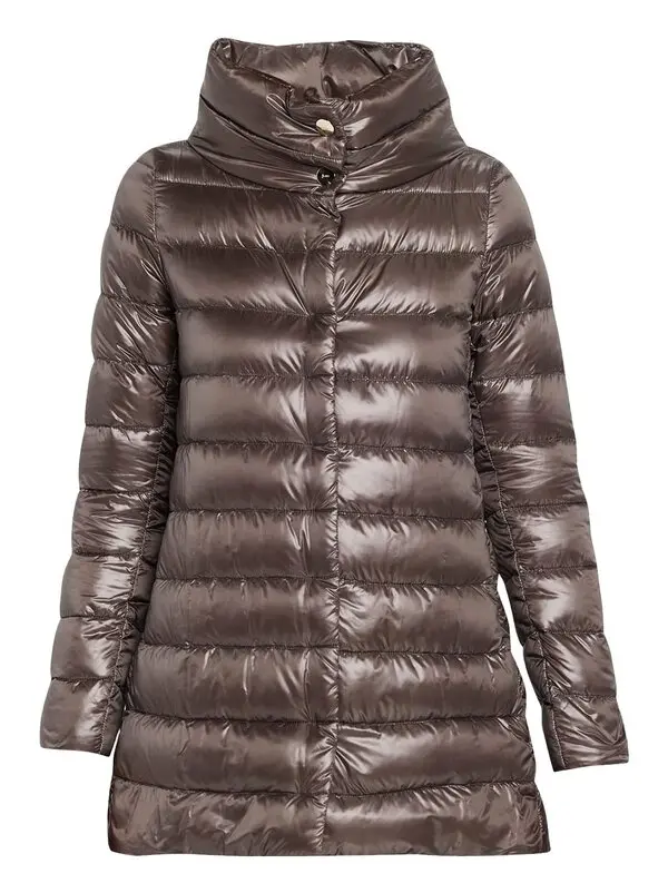 Herno Amelia Ultra-light A-line Down Jacket - Anthracite