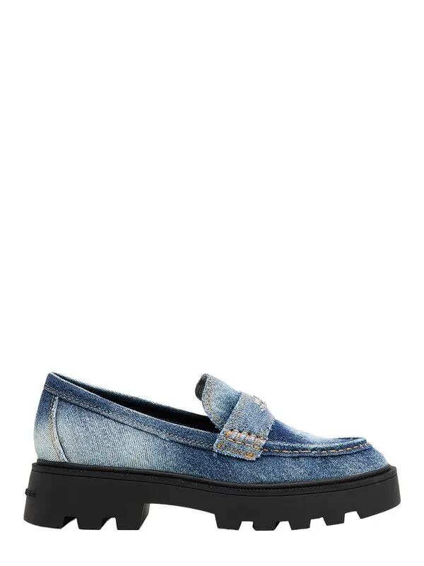 Marc Jacobs Faded Denim Frankie Loafers - Faded Vint