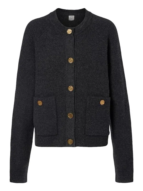 TOTEME Wool-blend Cardigan - Grey