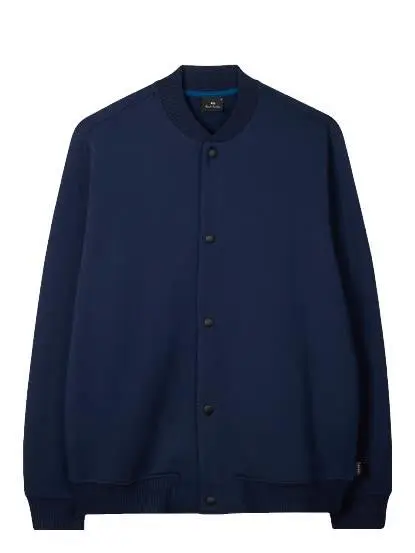 Paul Smith Jersey Bomber Jacket - Blue