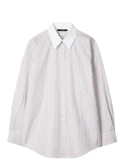 Paul Smith Cotton Striped Shirt - Pink