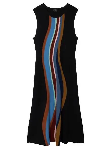 Paul Smith Midnight Swirl' Knitted Dress - Black