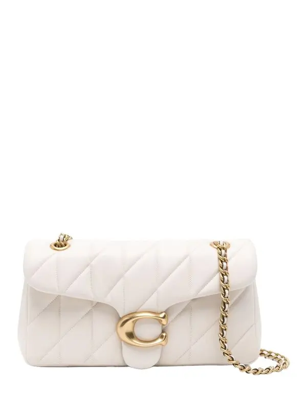 COACH Tabby 26 Leather Crossbody Bag - White