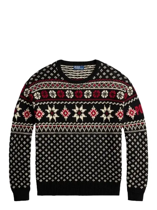 Polo Ralph Lauren Fair Isle Pattern Sweater - Black