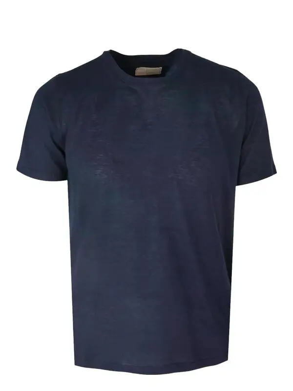120% Lino Short-sleeve T-shirt - Blue