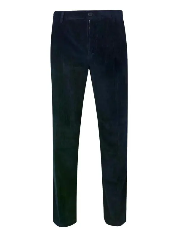 120% Lino Corduroy Pocket Trousers - Blue