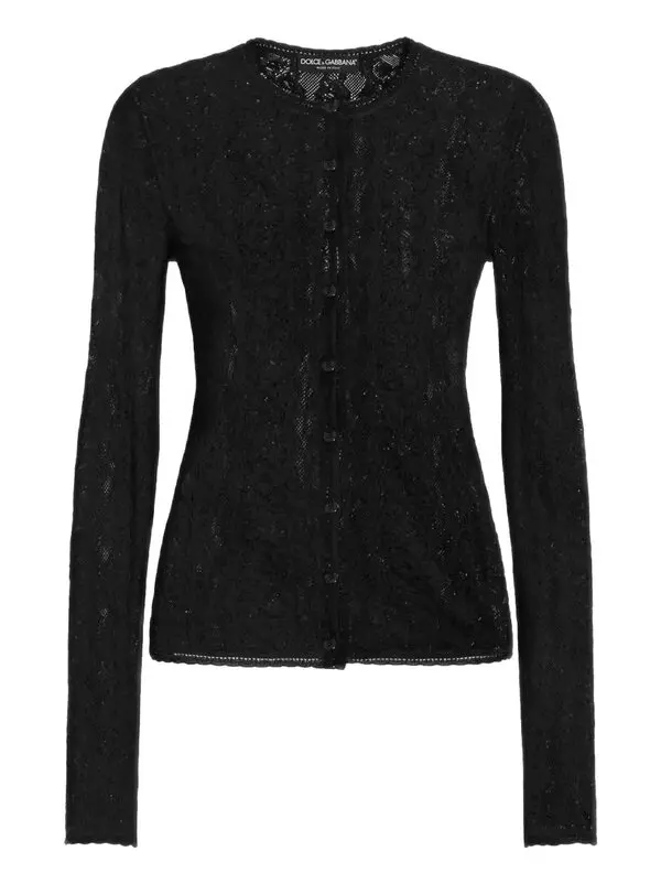 Dolce & Gabbana Lace Cardigan - Black
