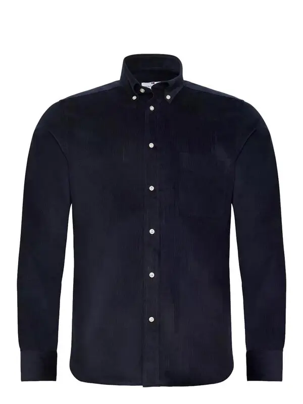 LOJA DAS MEIAS Button-fastening Corduroy Shirt - Blue