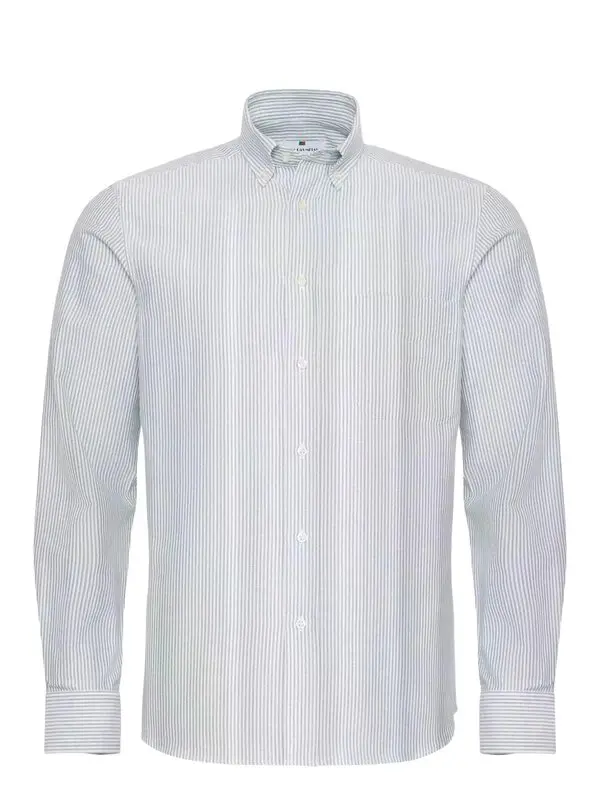 LOJA DAS MEIAS Striped-pattern Button Shirt - White
