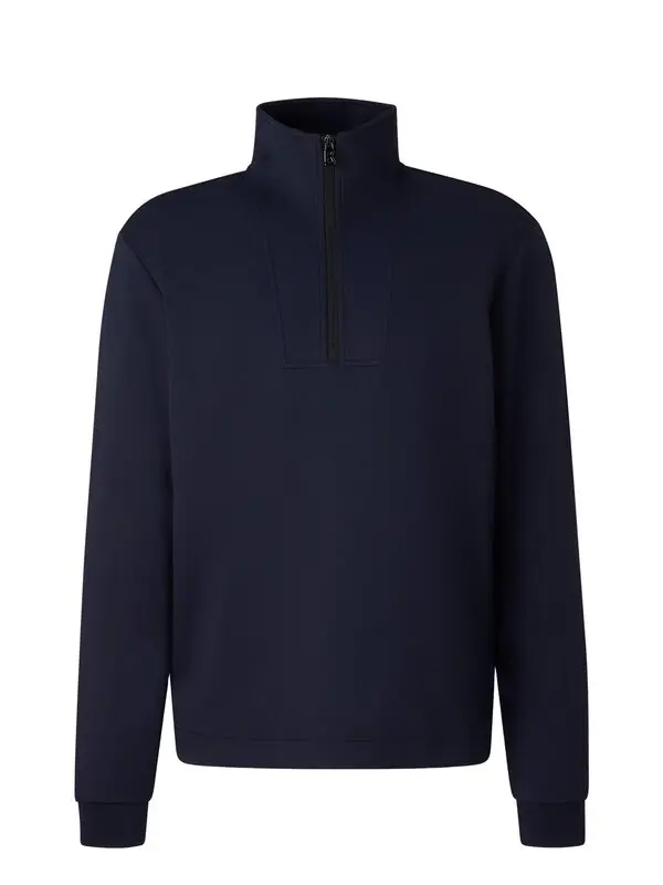 Bogner Sweat Troyer - Navy Blue
