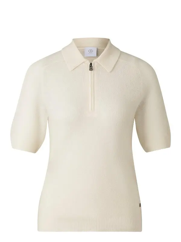Bogner Knitted Polo Shirt - Sand