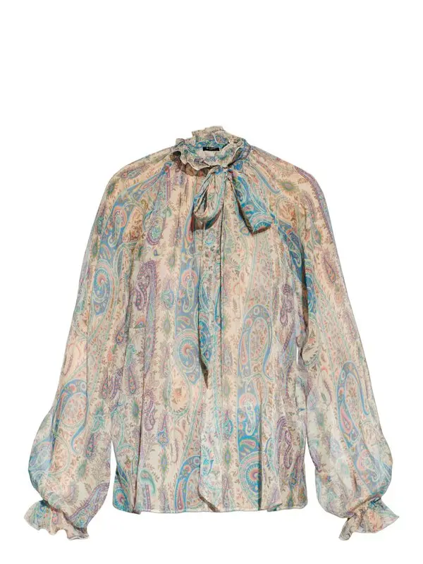 Etro Paisley Print Silk Shirt - Multicolour
