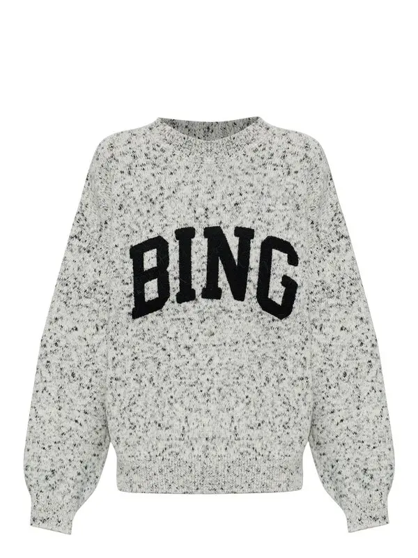 ANINE BING Logo Sweater - Grey