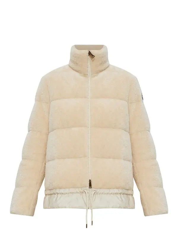 Moncler Wool-trimmed Jacket - Cream