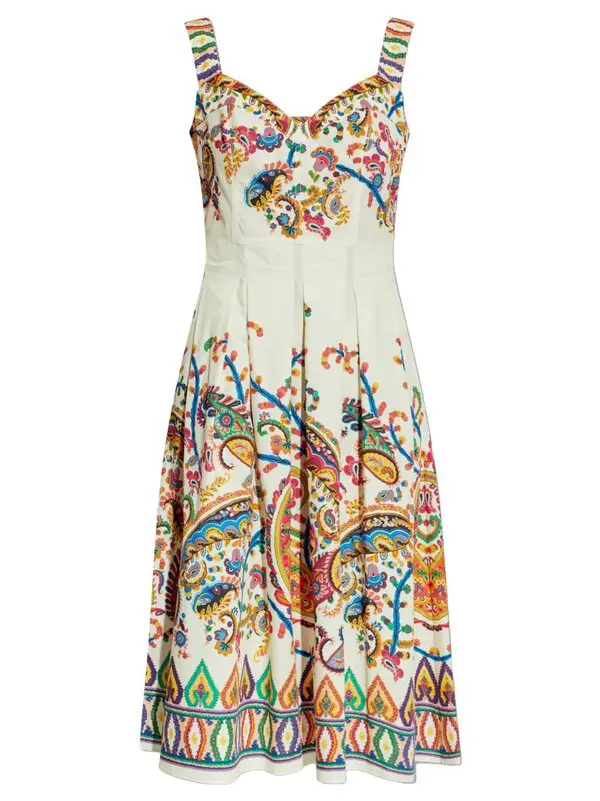 Etro Cotton Paisley Dress - Multicolour