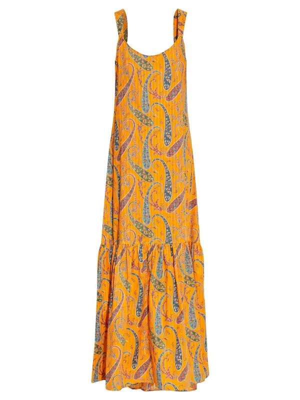 Etro Strappy Maxi Dress - Orange