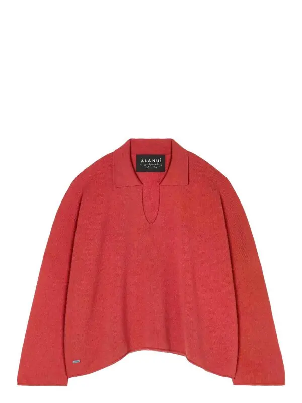 Alanui Polo-collar Sweater - Red