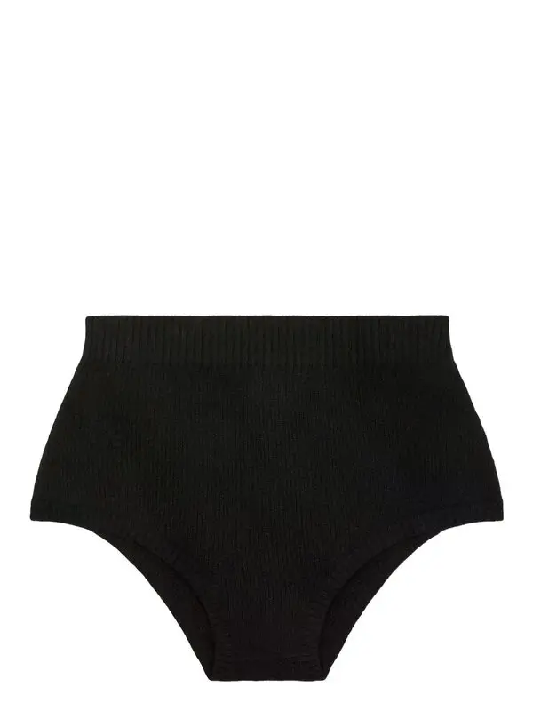 Alanui Ribbed Short - Black