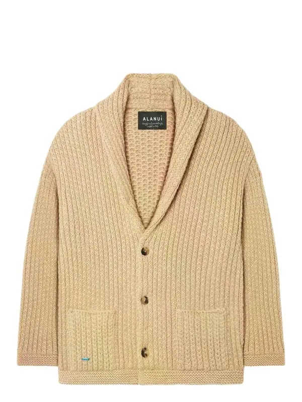 Alanui Buttoned Cardigan With Patch Pockets - Neutrals