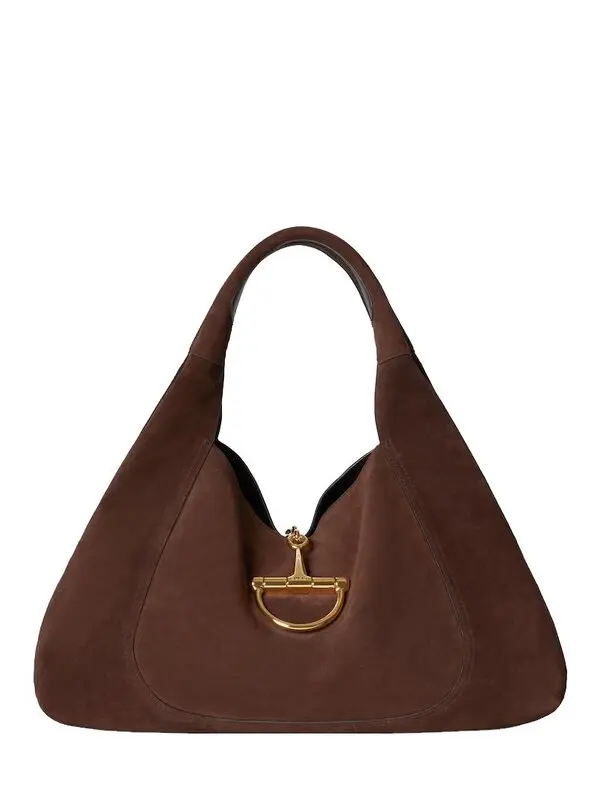 Gucci Softbit Maxi Shoulder Bag - Brown