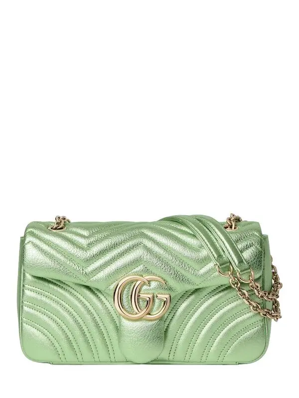 Gucci Gg Marmont Medium Shoulder Bag - Green