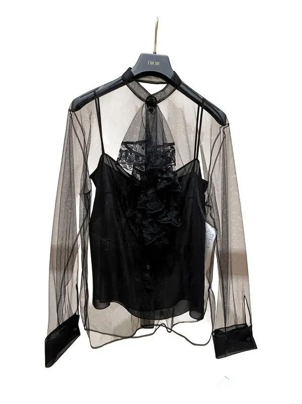 Dior Sheer Top - Black