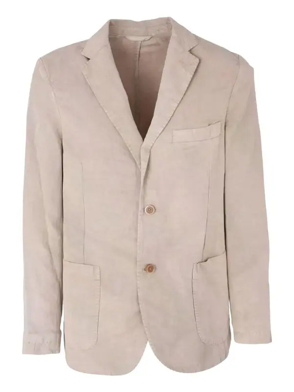 120% Lino Button Giacca Jacket - Neutrals