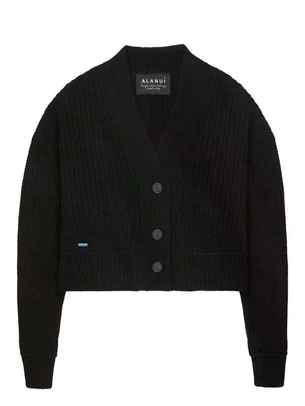 Alanui Buttoned Cardigan - Black