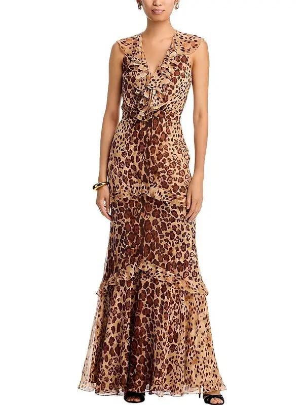 Saloni Rita Dress - Cheetah