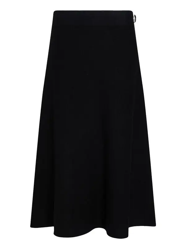 Rag & Bone Bridget Embellished Wool-blend Midi Skirt - Black
