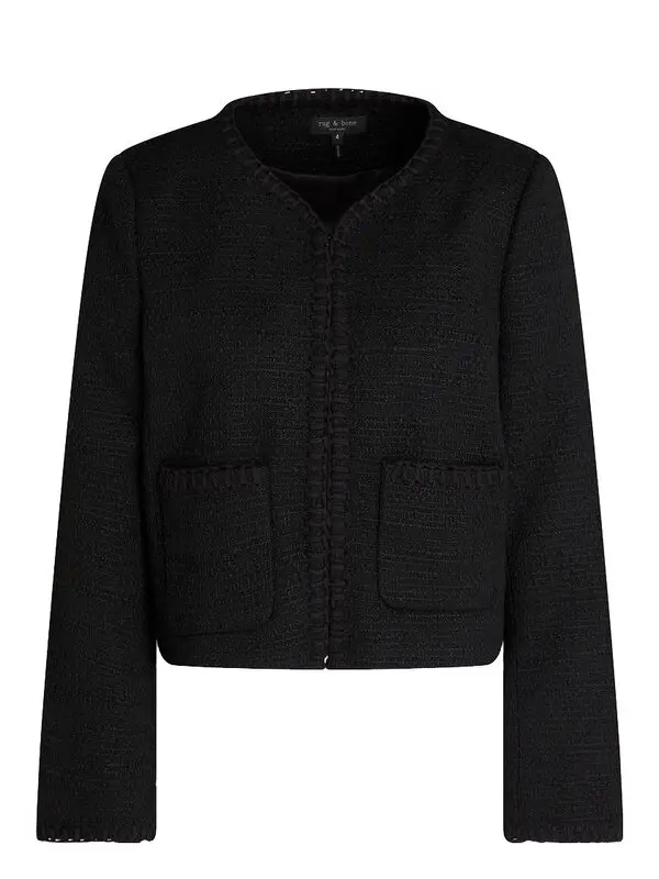 Rag & Bone Cheyenne Tweed Jacket - Black