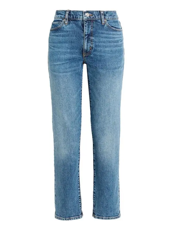 FRAME The Borrowed Faded Boyfriend Jeans - Mid Denim