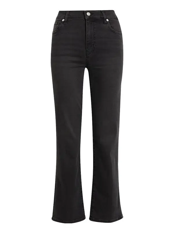 FRAME Le Sleek Straight High-rise Jeans - Charcoal