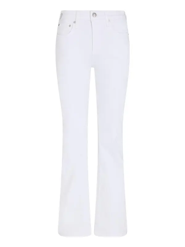 Rag & Bone Dahlia Mid-rise Flared Jeans - White